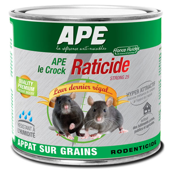 APE LE CROK CHLOROPHACINONE SACHET 25g RATICIDE - Boîte 100g - nozama