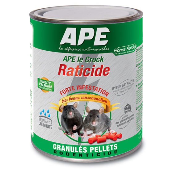 APE LE CROK CHLOROPHACINONE SACHET 25g RATICIDE - Boîte 400g - nozama